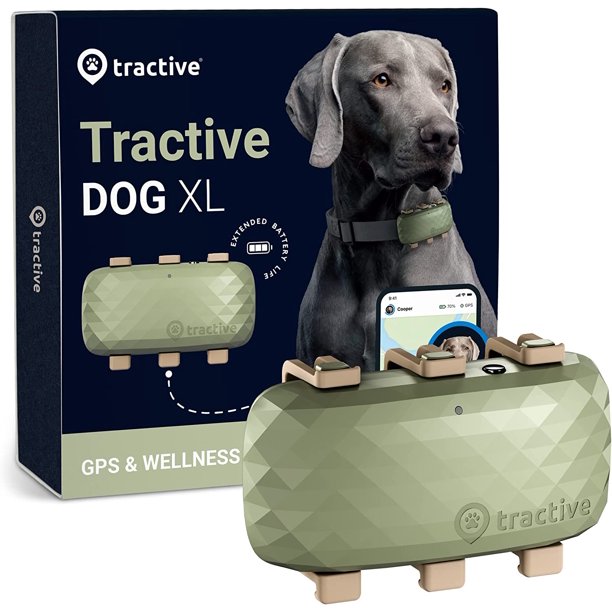 Tractive XL Dog GPS Tracker with Activity Monitoring (Green) - Walmart.com
