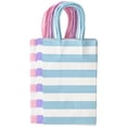 8 Packs: 13 ct. (104 total) Small Pastel Stripe Gift Bags by Celebrate ...
