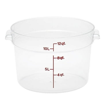 Cambro Clear Round Food Storage Container 12QT - Walmart.com