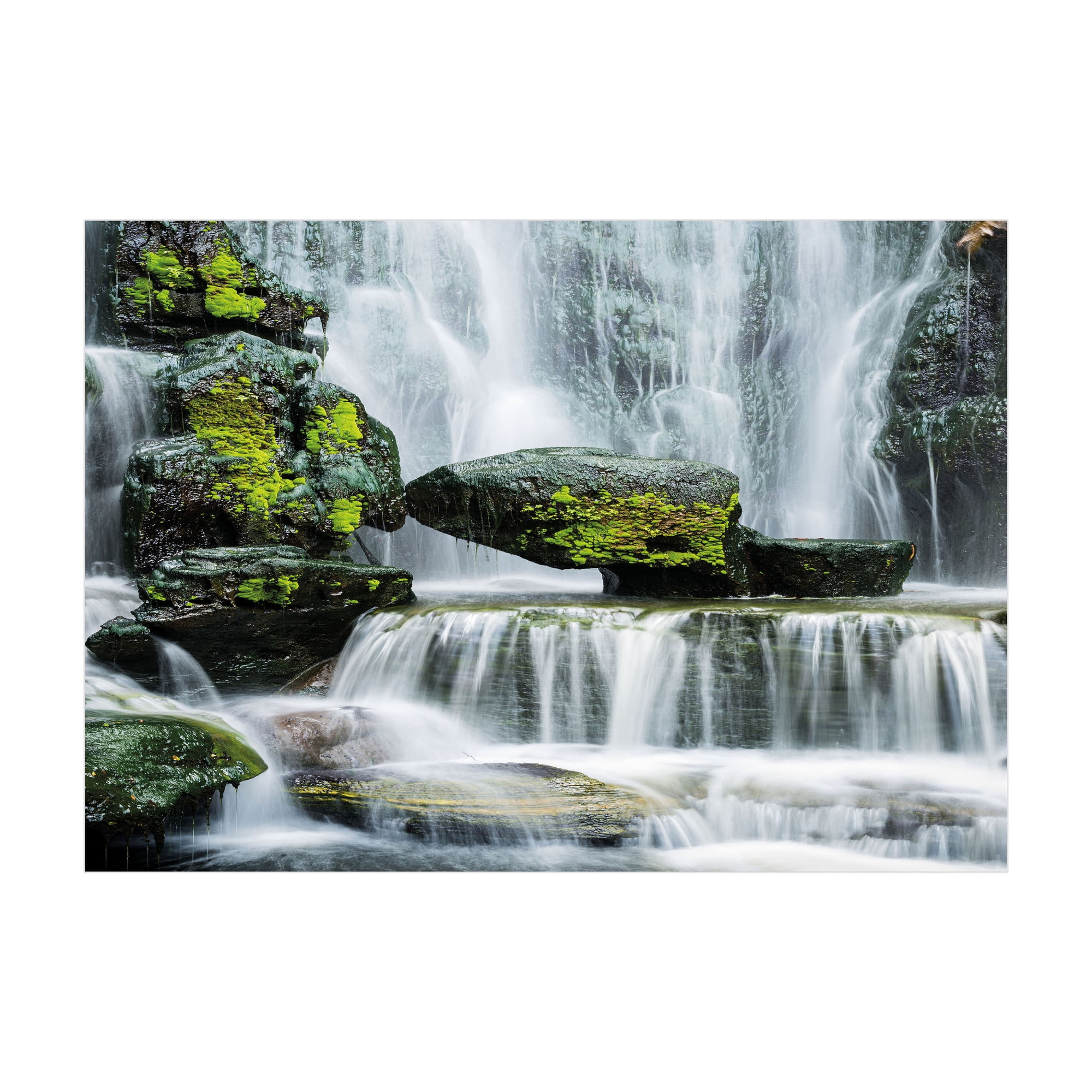 Ambesonne Waterfall Jigsaw Puzzle, Waterfall with Rocks, Heirloom ...