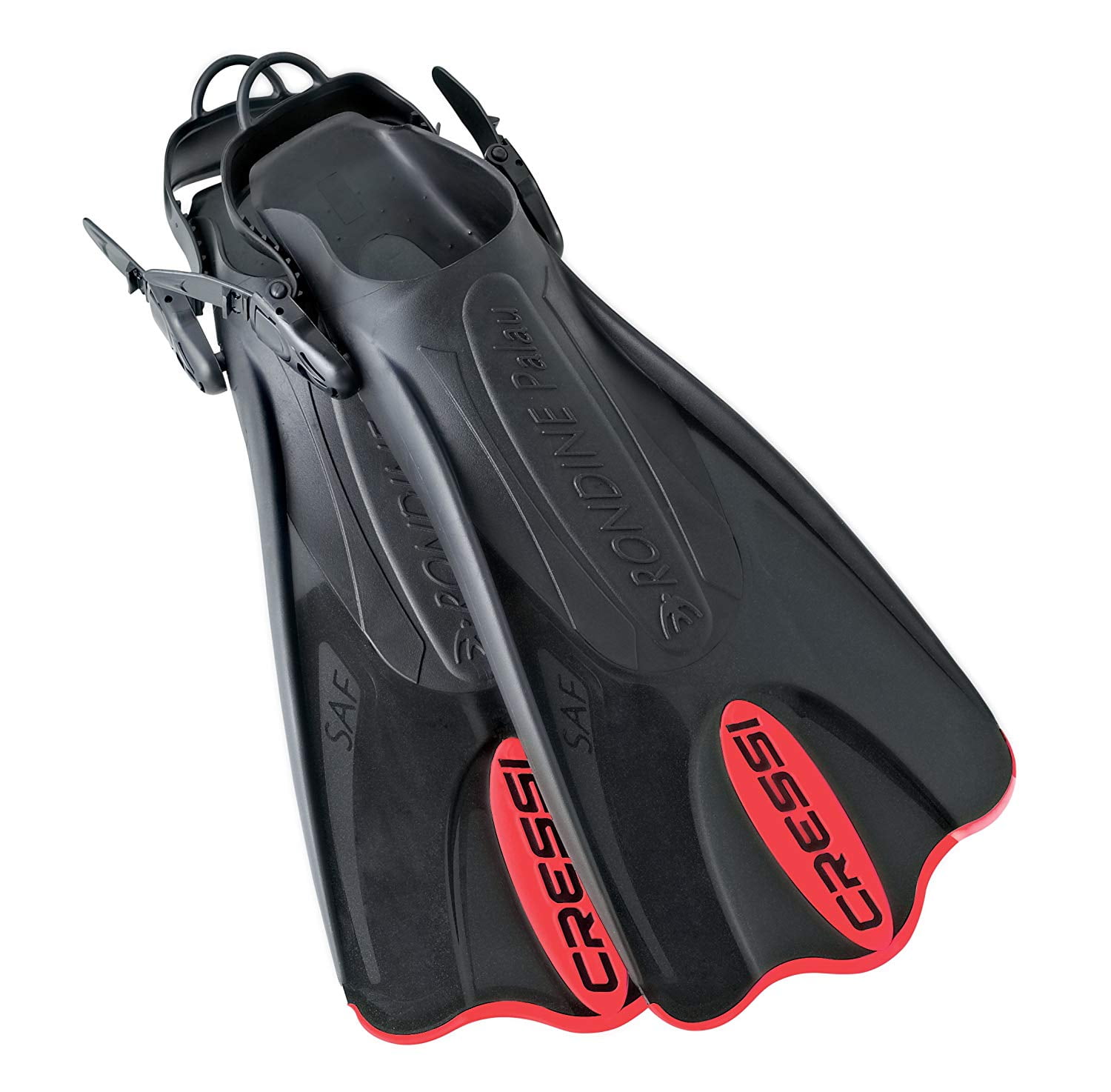 Cressi Palau Short Adjustable Fins- Snorkeling Versatile Open Heel Fin ...