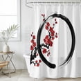 Cherry Blossom Shower Curtain Set - Long 72" x 84" Washable Bathtub ...