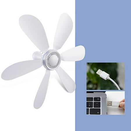 Small Ceiling Fan with Remote Control Novelty Hanging Personal Fans ...
