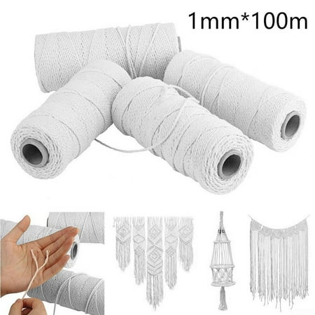 Macrame Cotton Twine Natural Scrapbooks String 1 Roll Artisan Cord Rope ...