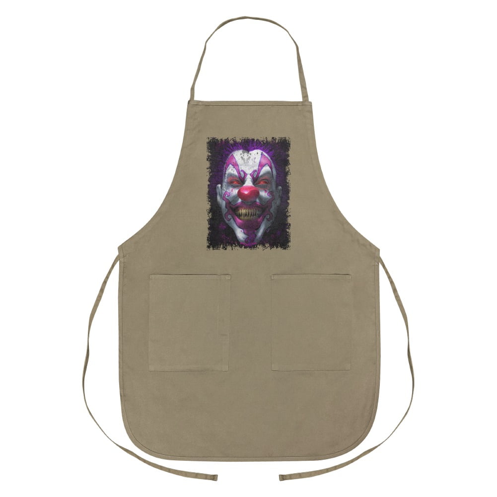 Creepy Scary Clown Keep It Smiling Apron with Pockets - Walmart.com
