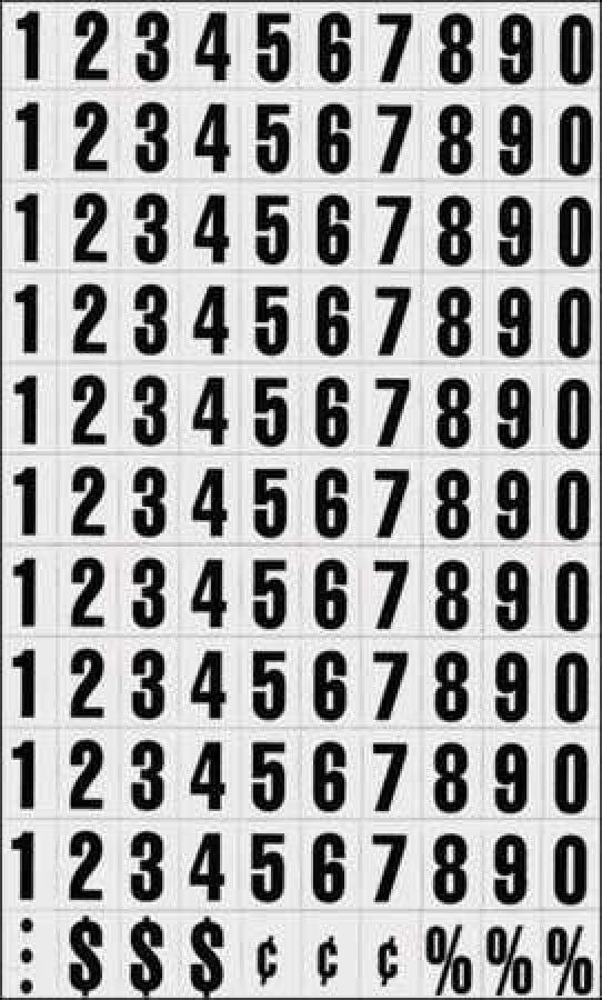 MAGNA VISUAL PFN-21 Magnetic Heading Numbers,PK110 - Walmart.com
