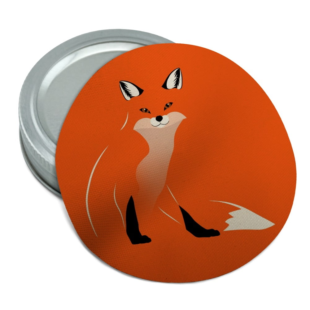 Stylish Red Foxy Fox Round Rubber Non-Slip Jar Gripper Lid Opener ...