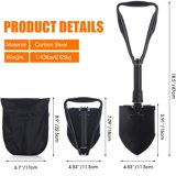CJC Tri-fold Folding Shovel, Military Shovel Survival Gear with Nylon ...