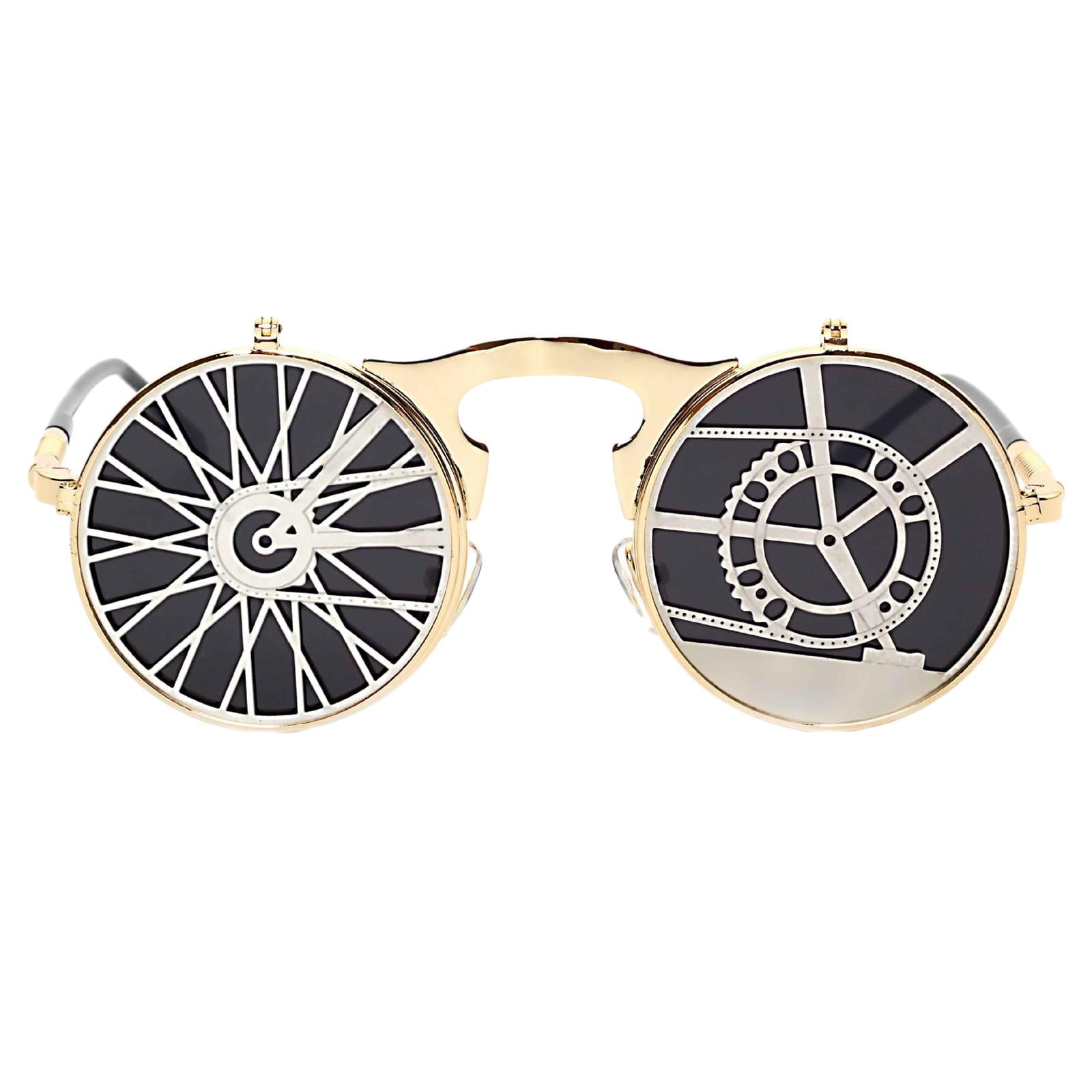 Gafas de sol retro Macarena Estilo Vintage Steampunk marco metálico ...