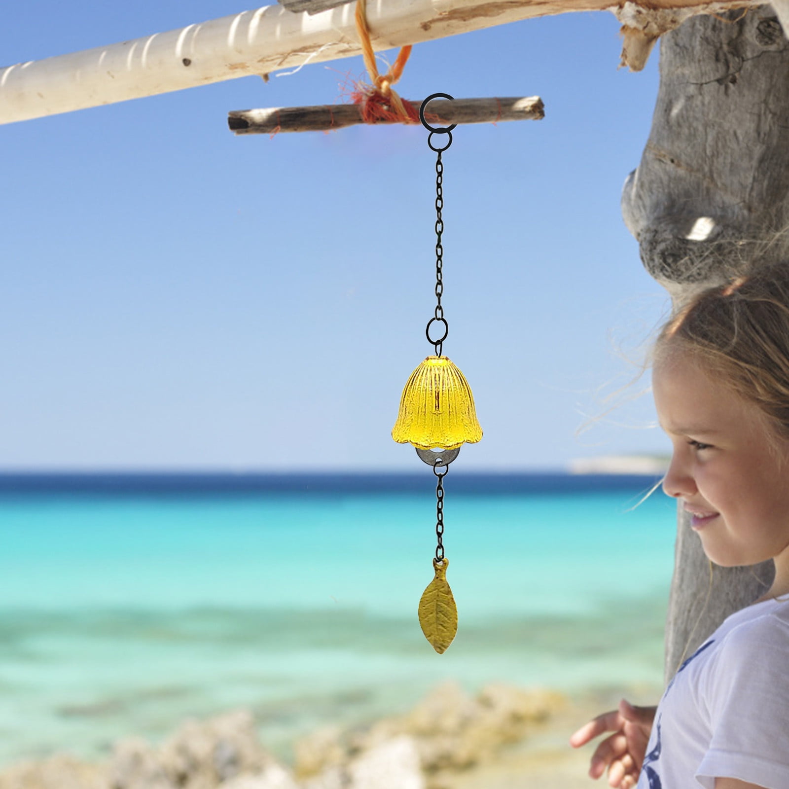 lystmrge Retirement Wind Chimes Light up Wind Chimes Hummingbird Solar ...