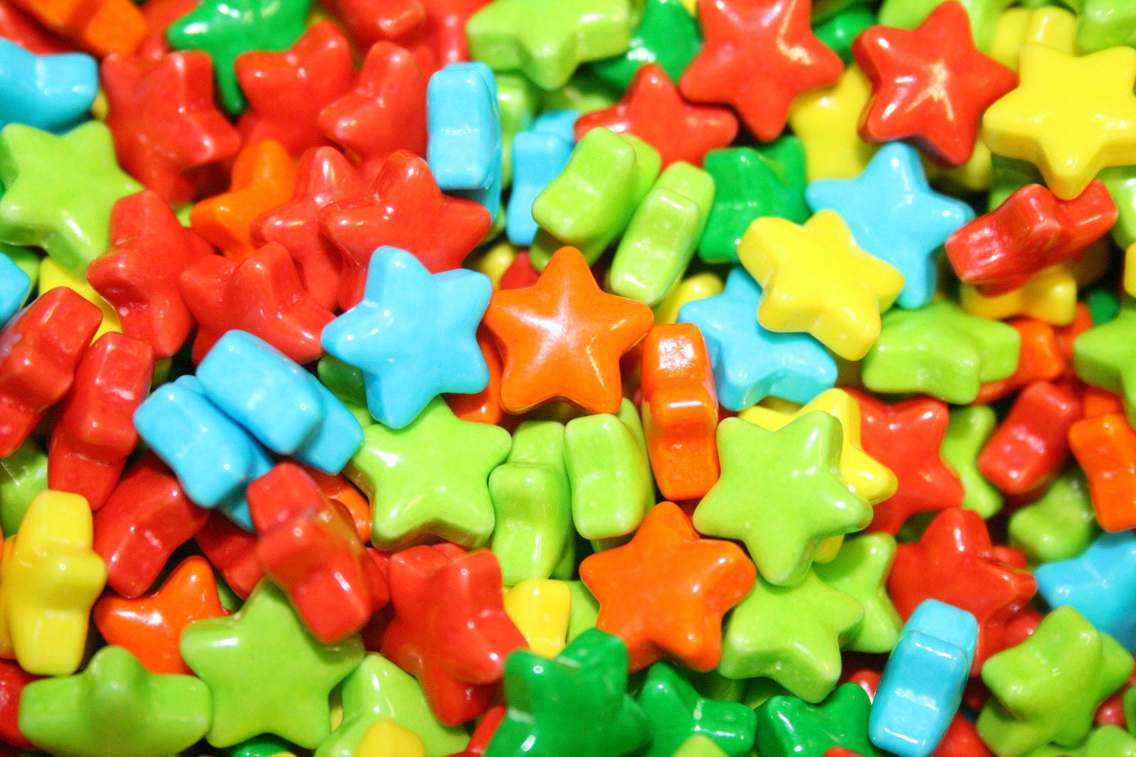 BAYSIDE CANDY NEON STARS CANDY 825 COUNT, 1LB - Walmart.com
