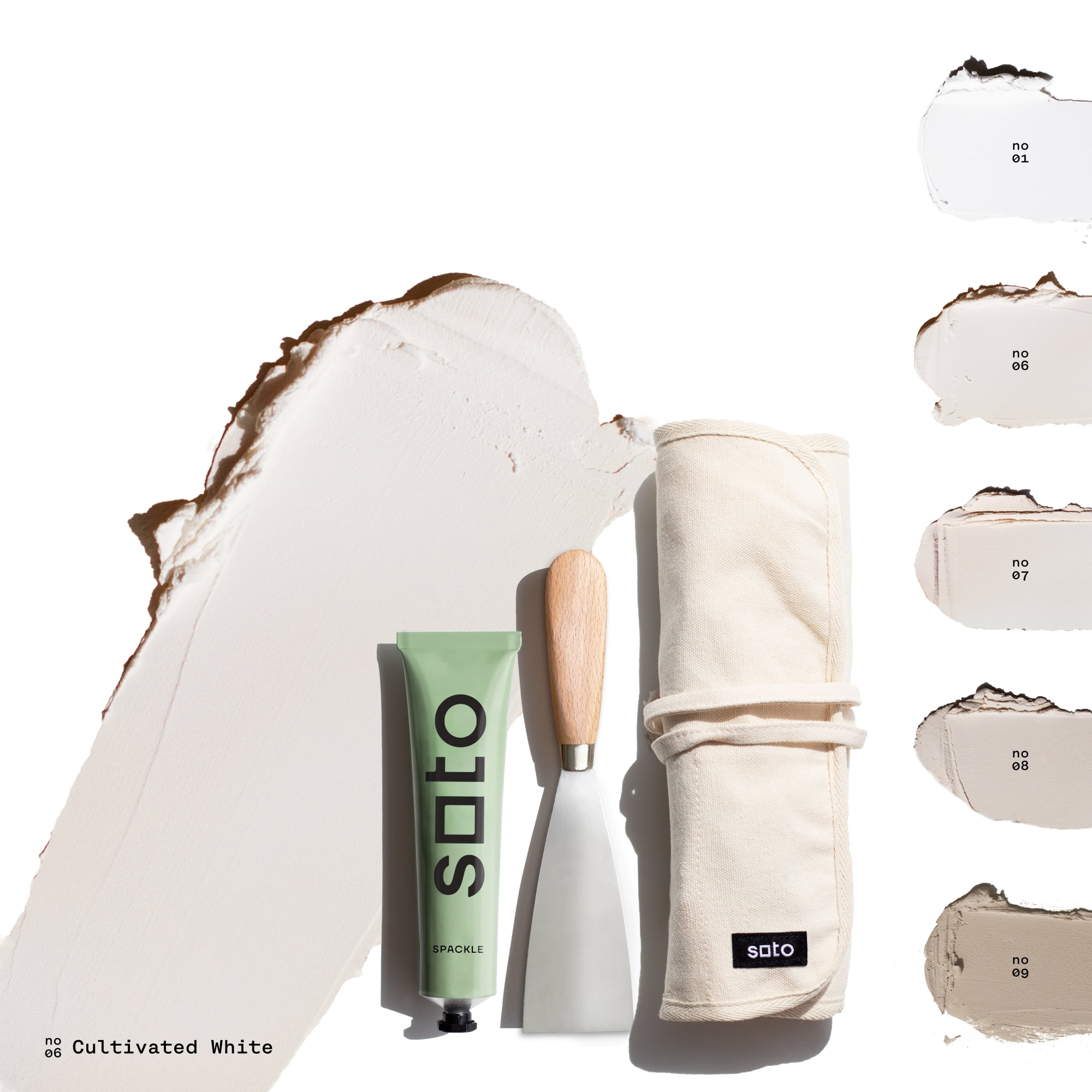 Soto Premium Lightweight Spackle Wall Repair Kit, 7-Piece Small Hole ...