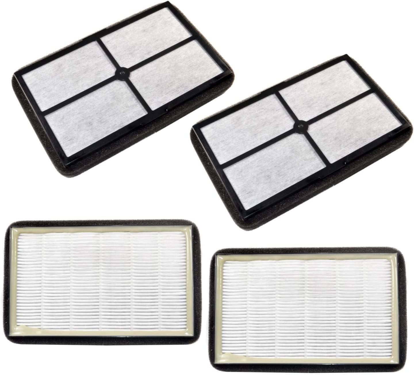 HQRP 4-pack HEPA Filter for Black&Decker BXAP040 BXAP041 Table Top Air ...