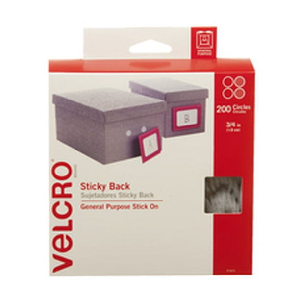 VELCRO Brand Dots with Adhesive White | 200 Pk | 3/4" Circles | Sticky ...