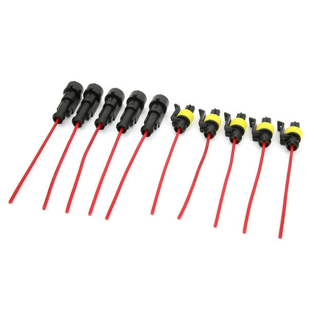 Car Electrical Connector,5 Sets 1/2/3 Pin Waterproof Electrical ...