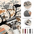 Cat Library Washable Area Rug 6 x 9 ft Cartoon Pet Portrait Book Tree ...