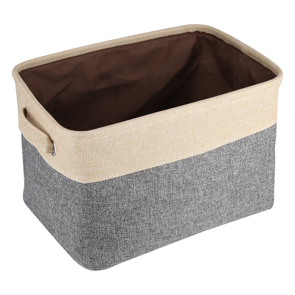 Delaman Storage Bin Foldable Fabric Basket Toy Laundry Box Container ...