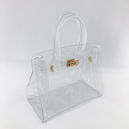 Fashion Clear Pvc Purse Bags For Womens See Through Plastic Bag For ...