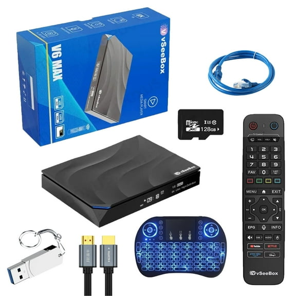 Vseebox V6 Plus with Accessory pack Version Voice Control,8K HDMI ...