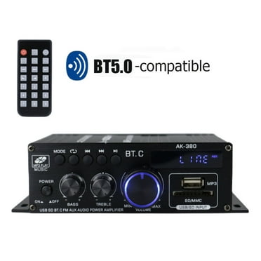 Pyle PCA2 80 Watt Stereo Sound Speaker Amplifier Receiver Home Audio ...
