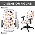 95% Polyester 5% Spandex Stretchy Chair Cover Cat Shape 440~450x380 ...