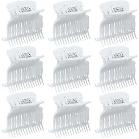 AIMTYD , 12 Pack Hot Roller Clips Plastic Hair Curler Claw Clips ...