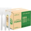 Karat PS Plastic Heavy Weight Forks - White - Wrapped - 1,000 ct ...