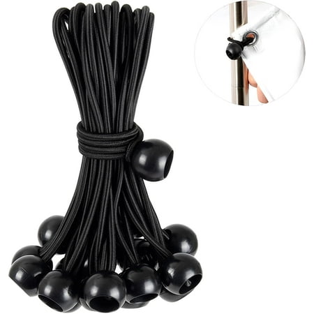 Bungee Balls Ties 6 Inch,30 PCS Tarp Ball Bungee Cords Heavy Duty ...