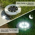 16pcs LED Solar Lawn Lamp 8LED Solar Power Buried Light Under Ground ...