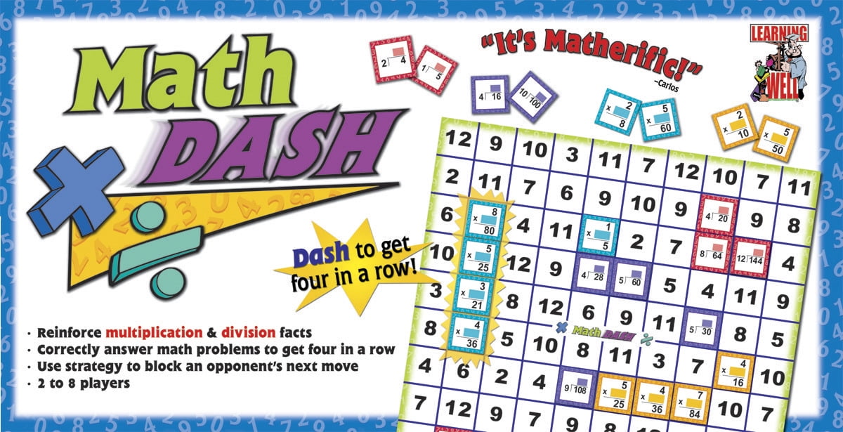 Edupress Multiplication and Division Math Dash Game, Assorted Colors ...