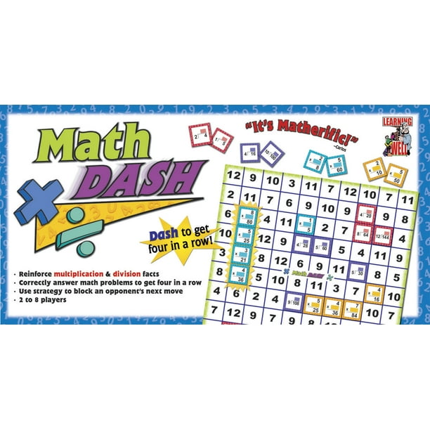 Edupress Multiplication and Division Math Dash Game, Assorted Colors ...