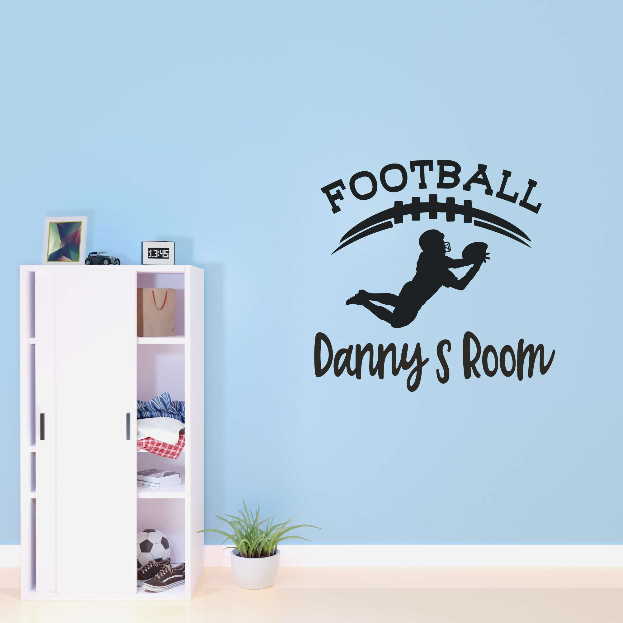 Boys Football Active Sports Wall Decal Decoration Valuable Football ...