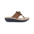 Cliffs by White Mountain Womens Carnation Faux Leather Slide On Thong ...