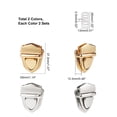 4 Sets Tuck Lock Clasp Catch Purse Thumb Lock Duck Tongue Lock Metal ...