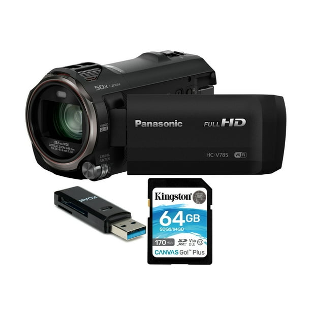 Panasonic HC-V785K Full HD Video Camera Camcorder with 64GB Card and ...