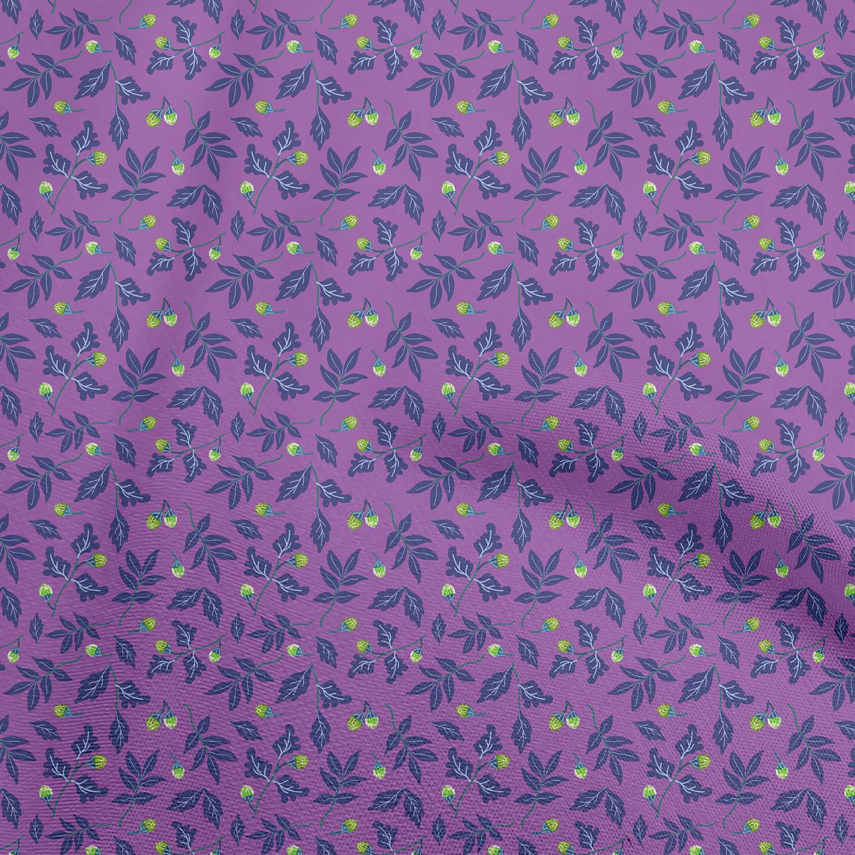 oneOone Cotton Cambric Plum Fabric Floral Sewing Material Print Fabric ...