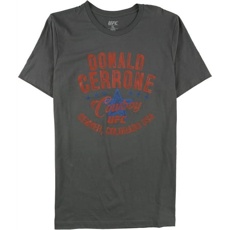 UFC Mens Donald Cerrone "Cowboy" Graphic T-Shirt, Grey, Medium ...
