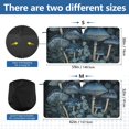BZSMCE Blue Mushroom Eucalyptus Leaves Shade Foldable UV Protection for ...