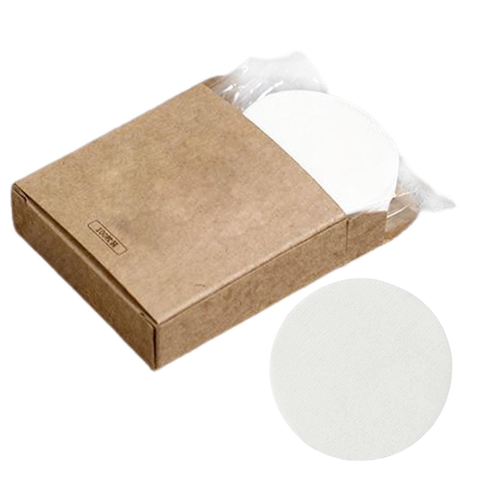 100 Pieces Round Coffee Filter Replacement Part Paper Filters for Hotel ...