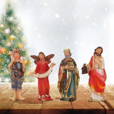 Traditional Nativity Scene Set Resin Nativity Scene Set Traditional ...