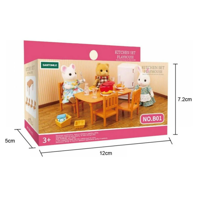 Calico Critters Kozy Kitchen And Deluxe Living Room Playsets | Baci Living Room