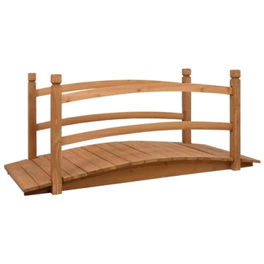 Ktaxon 4FT Metal Arch Garden Bridge Decorative Footbridge w/ Bird ...