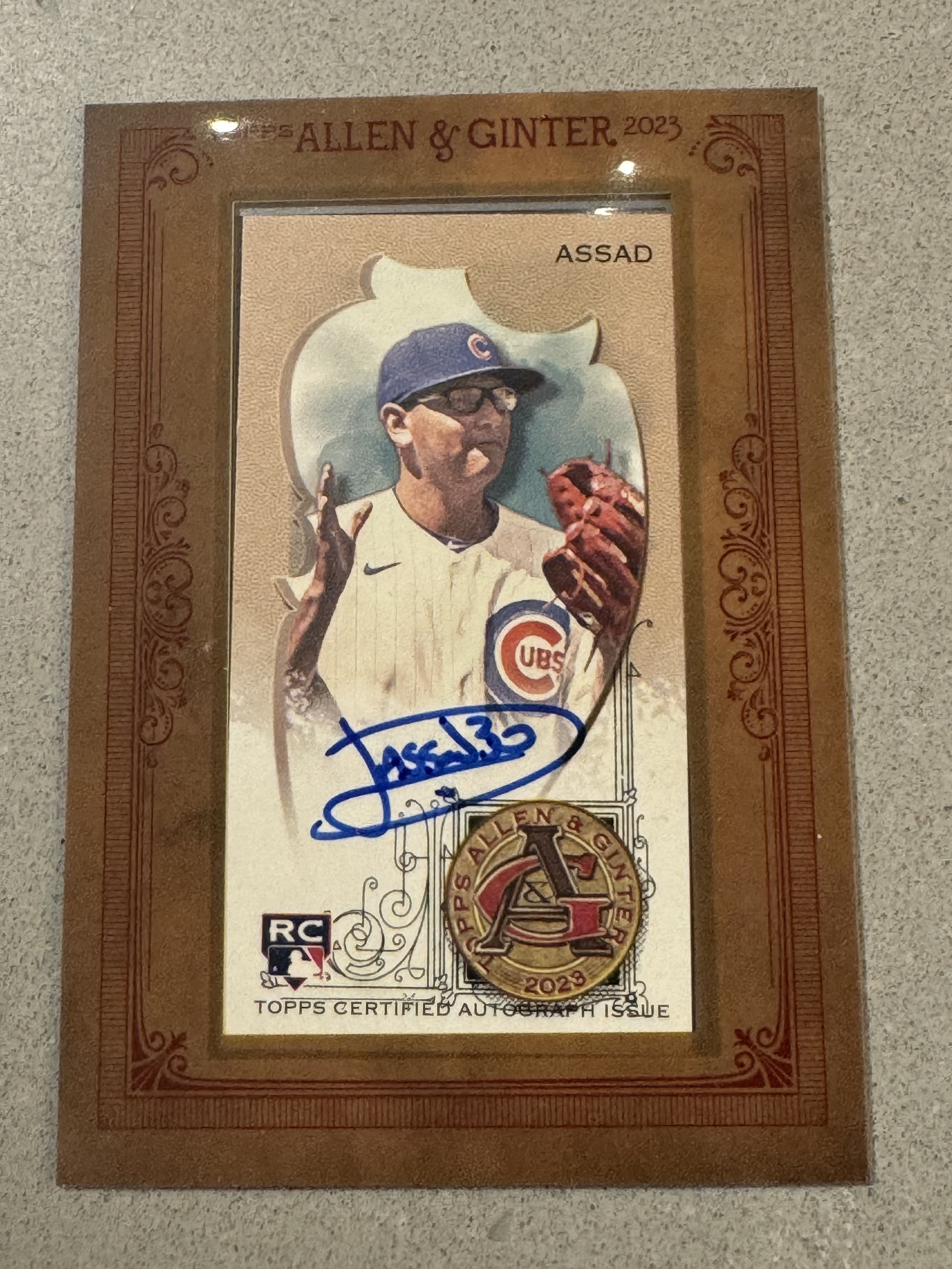 2023 Allen & Ginter Javier Assad #MA-JA Mini Auto Autograph Mini ...
