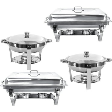HomGarden 8QT 8-Pack Stainless Steel Chafing Dish Buffet Sets, Servers ...