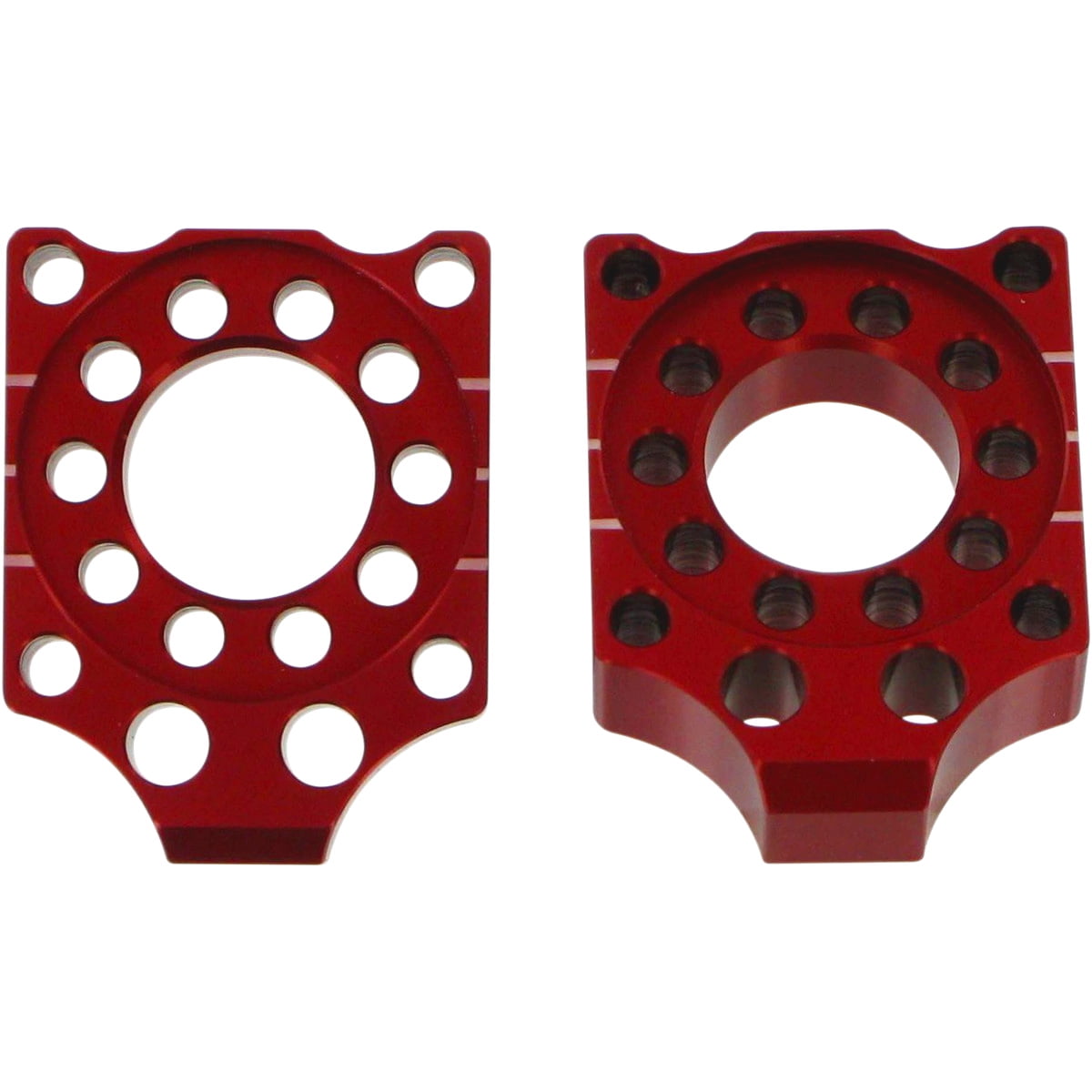 Pro Circuit Red Anodized Billet Axle Blocks (HAB07) - Walmart.com