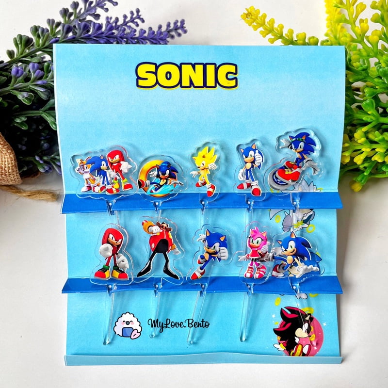 Sonic Food pickskewer Bento Foodpick fiambrera decoración | Walmart en ...