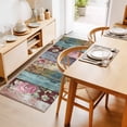 Area Rug 2x6ft Floral Texture Area Rugs for Kitchen Runner Rug Rustic ...