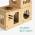 Navaris Modular Cardboard Cat House - DIY Corrugated Cardboard ...