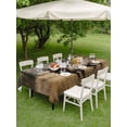 Bull Elk Rectangle Outdoor Tablecloth with Umbrella Hole Foggy Gray ...