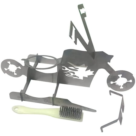 Portable Beer Can Chicken Stand for Grill, American Motorcycle BBQ ...